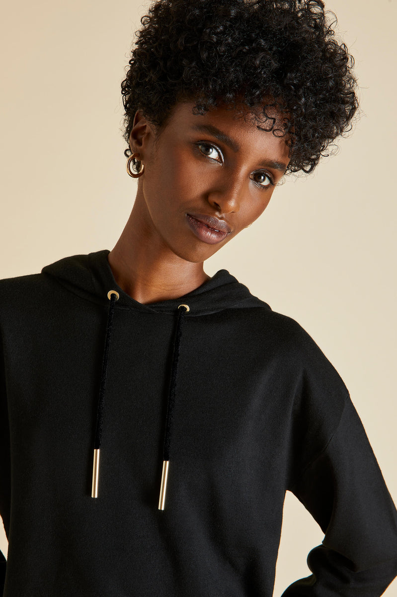 Gia Berlin Black Tracksuit in Silk-Cashmere | Olivia von Halle